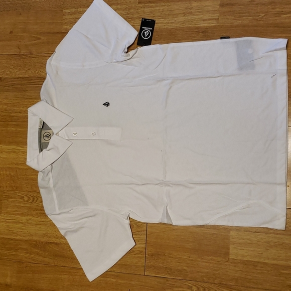 Volcom | Shirts | Nwt Volcom Banger Polo White Small | Poshmark
